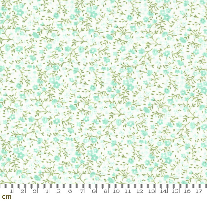 【楽天市場】【Moda モダ】Lighthearted-55297-21(2B-05) ブルー系 水色 ホワイト系 花柄 小花柄 コットン ...