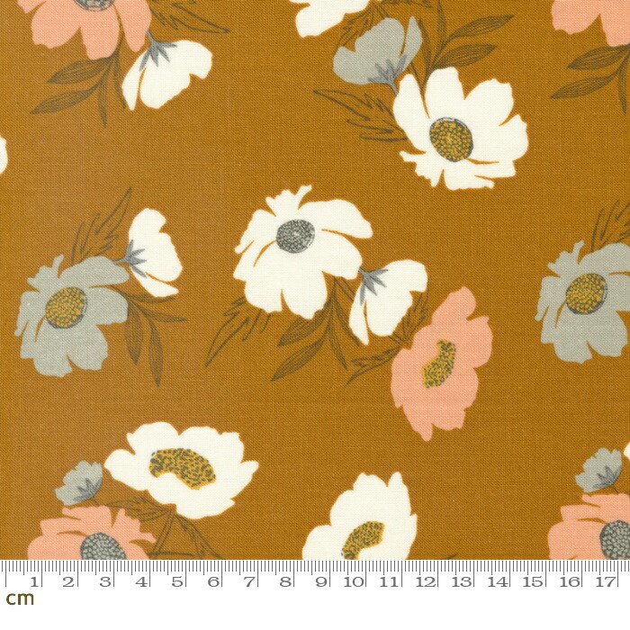 【楽天市場】【Moda モダ】Woodland And Wildflowers-45582-22(2B-02) 茶色系 花柄 ボタニカル ...