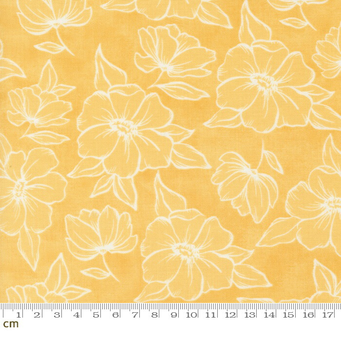 【楽天市場】【Moda モダ】Kindred-36072-17(2B-06) イエロー 大花柄 夏 かわいい コットン100% シーチング ...