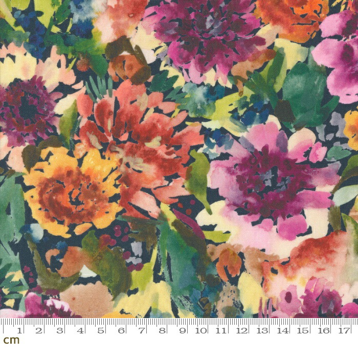 【楽天市場】【クーポン最大500円OFF！】Floribunda-39803-12(2B-07) ブルー系 パープル系 カラフル ボタニカル ...