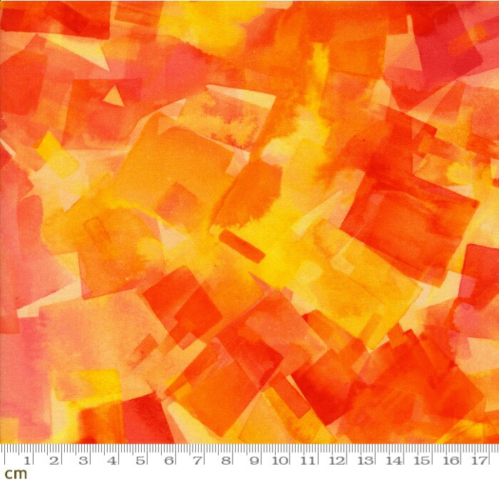 【楽天市場】【Moda モダ】Playgrounds-2269-13(3B-08) オレンジ系 テクスチャ柄 アート ペイント柄 ...