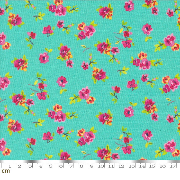 【楽天市場】【Moda モダ】Flower Patches-21828-17(2A-05) 小花柄 ブーケ柄 花束 スカイブルー デジタル ...