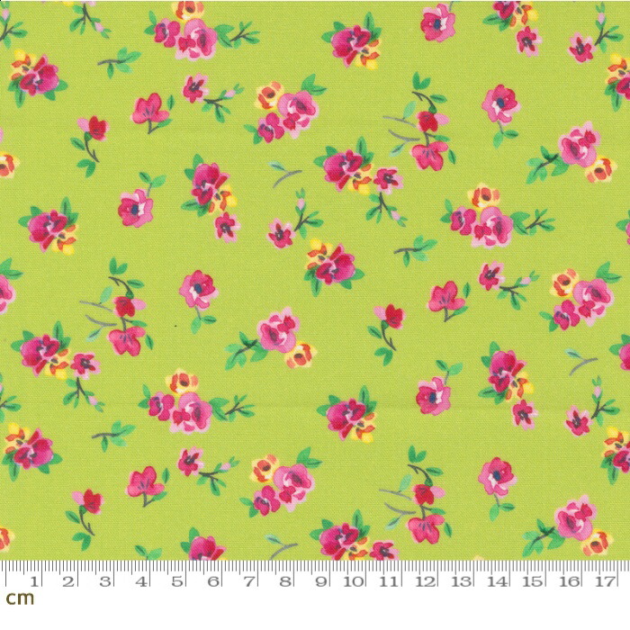 【楽天市場】【Moda モダ】Flower Patches-21828-18(2A-05) 小花柄 ブーケ柄 花束 イエローグリーン デジタル ...