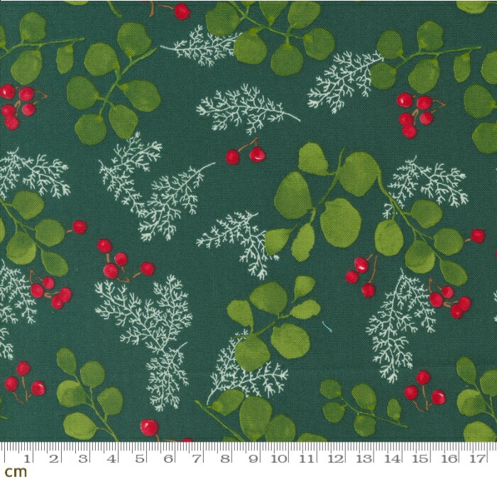 【楽天市場】【Moda モダ】Winterly-48764-18(2B-05) グリーン 緑 植物柄 葉っぱ Xmas クリスマス かわいい ...