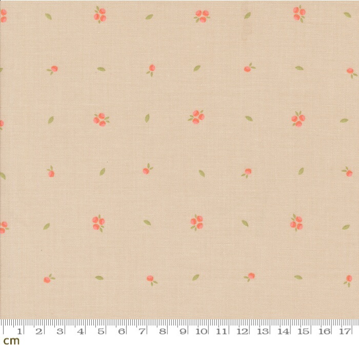 【楽天市場】【Moda モダ】Abloom-29216-20(2A-03) 小花柄 リーフ 葉っぱ ベージュ コットン100％ シーチング 110cm幅【10cm単位販売】：アベーユ