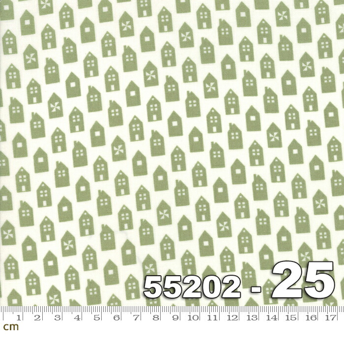 【楽天市場】【Moda モダ】At Home-55202-25(2E-03) グリーン系 ホワイト系 モチーフ柄 家コットン100 ...