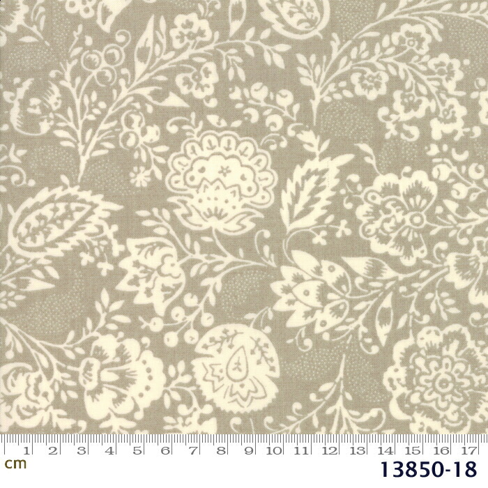 【楽天市場】【Moda モダ】Chafarcani-13850-18(2D-01) ベージュ系 カーキ系 グリーン系 ブラウン系 花柄 植物柄 ...