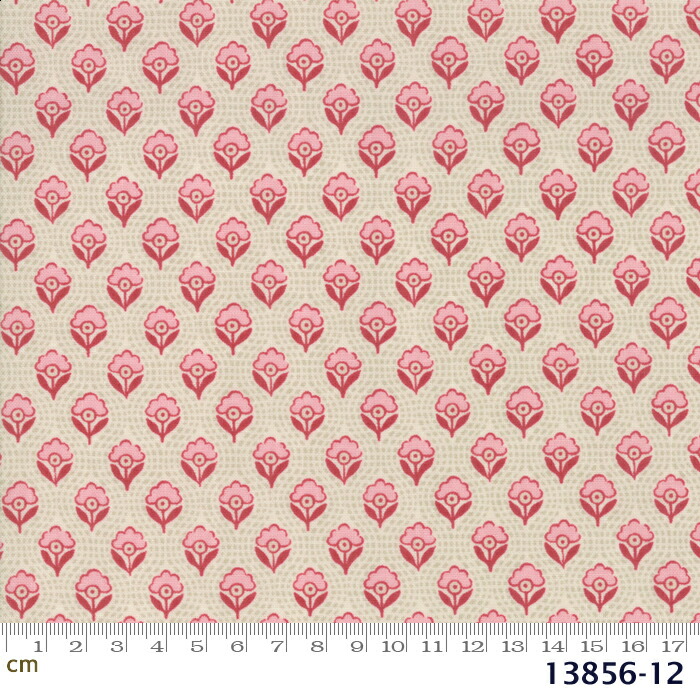 【楽天市場】【Moda モダ】Chafarcani-13856-12(2D-01) ベージュ系 ピンク系 花柄 ドット柄 フレンチジェネラル ...