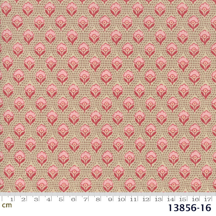 【楽天市場】【Moda モダ】Chafarcani-13856-16(2D-01) ベージュ系 グレー系 花柄 ドット柄 フレンチジェネラル ...