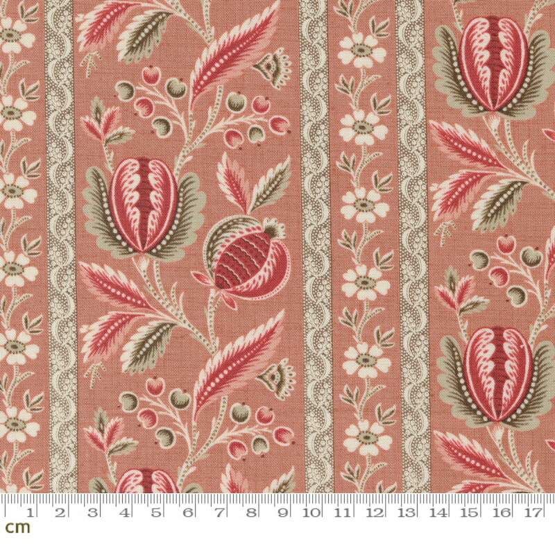 【楽天市場】【French General】Chateau De Chantilly-13940-15(2A-05) ベージュ系 レッド系 ...