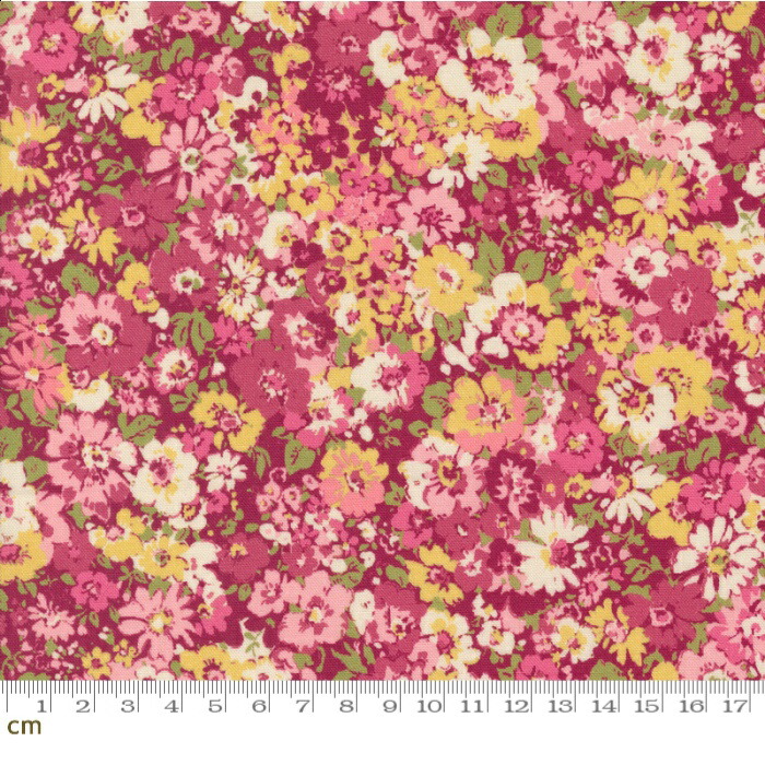 【楽天市場】【Moda モダ】Chelsea Garden-33744-13(2E-06) ピンク 小花柄 ボタニカル コットン100% ...