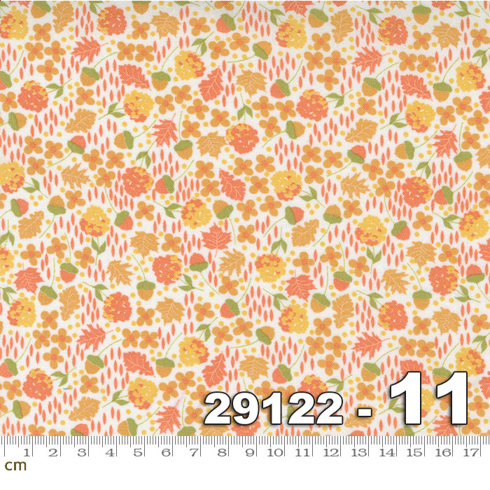 【楽天市場】【Moda モダ】Cozy Up-29122-11(2E-04) ホワイト系 イエロー系 オレンジ系 植物柄 花柄柄 コットン ...