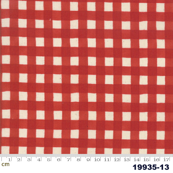 【楽天市場】【Moda モダ】Cultivate Kindness-19935-13(2D-01) レッド系 赤 チェック柄 ホワイト系 白色 ...