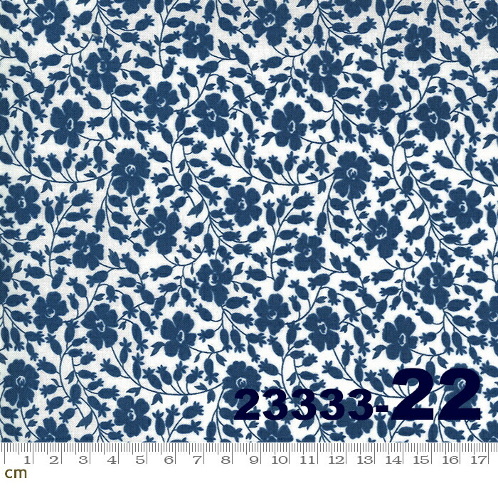 【楽天市場】【Moda モダ】Flowers For Freya-23333-22(2E-05)(2C-06) ブルー系 青 ネイビー ...