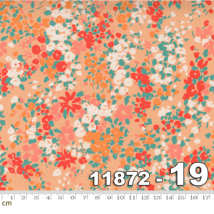【楽天市場】【Moda モダ】Lady Bird-11872-19(2A-02) オレンジ 小花柄 花柄 コットン100% シーチング ...