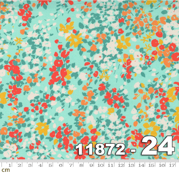 【楽天市場】【Moda モダ】Lady Bird-11872-24(2A-02) ブルー系 水色 小花柄 花柄 コットン100% シーチング ...