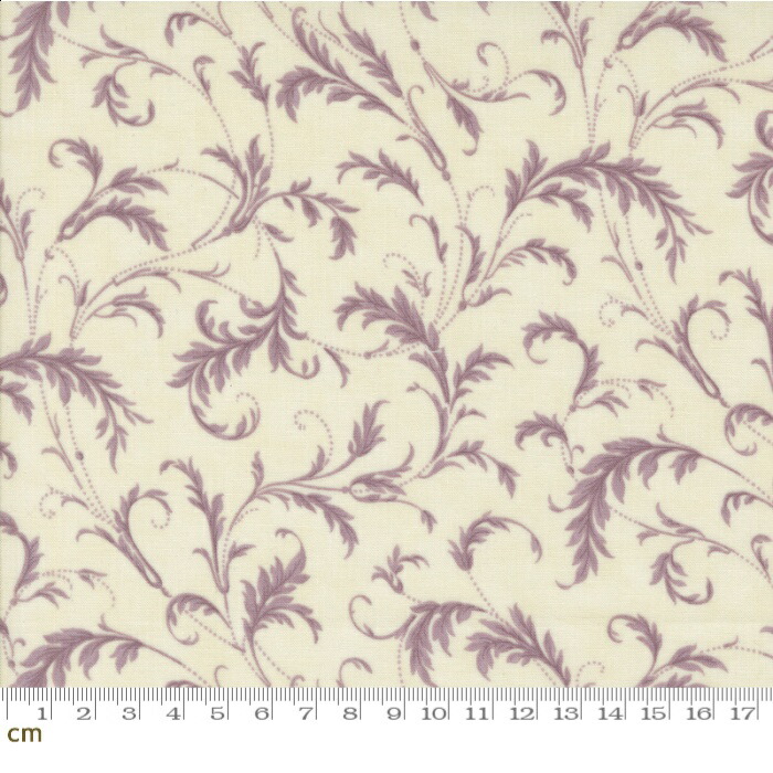 【楽天市場】【Moda モダ】Lavender Fields-44362-21(3A-01) 植物柄 葉っぱ リーフ柄 アイボリー コットン ...