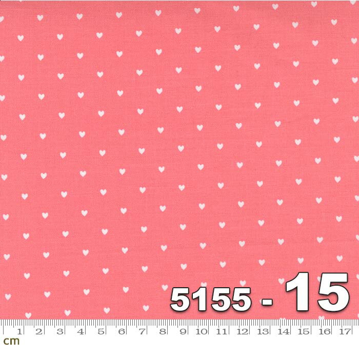 【楽天市場】【Moda モダ】Love Note-5155-15(2A-02) ピンク系 ホワイト系 ドット柄 ハート柄 コットン100% シーチング【10cm単位販売】：アベーユ
