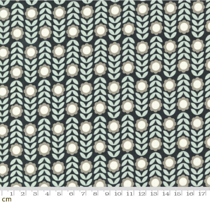 【楽天市場】【Moda モダ】Main Street-55646-15(2A-06) グリーン系 ブラック系 リーフ柄 花柄 コットン100% ...