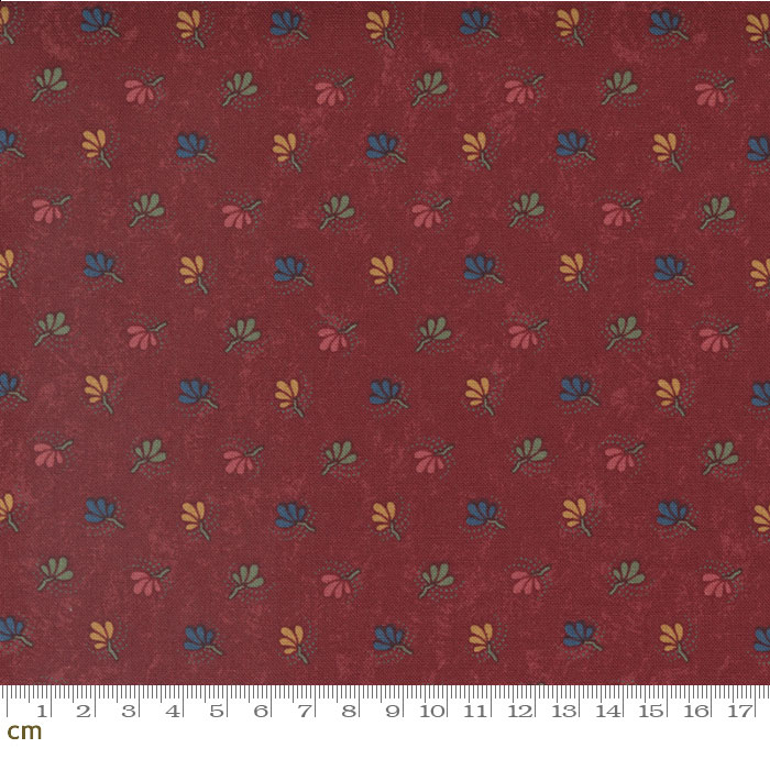 【楽天市場】【Moda モダ】Maple Hill-9684-13(2A-03) グリーン系 レッド系 ブルー系 オレンジ系 植物柄 コットン ...