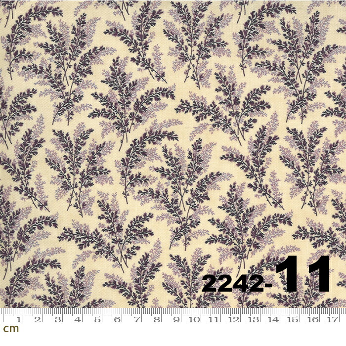 【楽天市場】【Moda モダ】Mill Creek Garden-2242-11(2E-03)(2C-06) ベージュ系 パープル系 コットン ...