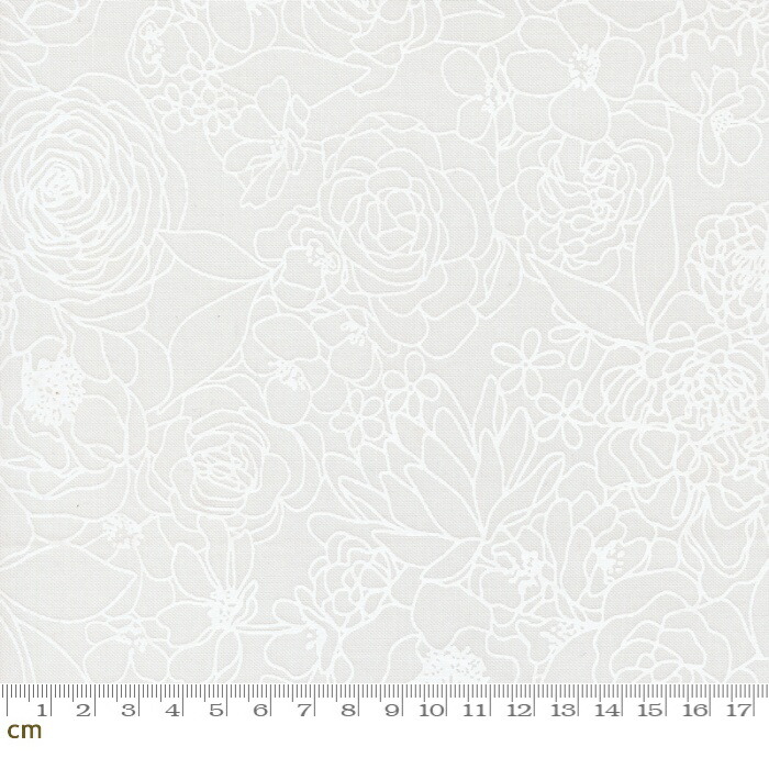 【楽天市場】【Moda-k モダ】True To Hue-11560-21(3A-07) 植物柄 花柄 ボタニカル 線画 ホワイト系 かわいい ...