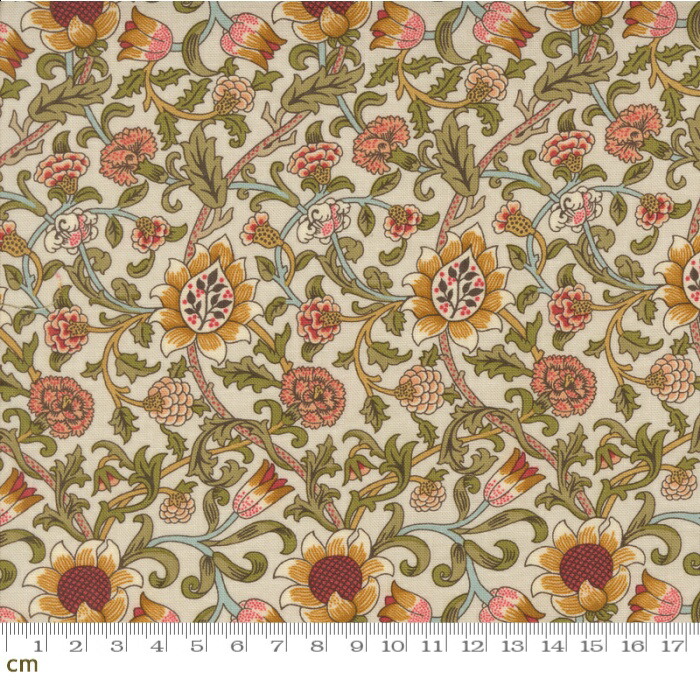 【楽天市場】【Morris モリス】Morris Manor-8392-11(3A-02) moda 花柄 つる草 ヒマワリ ベージュ ...