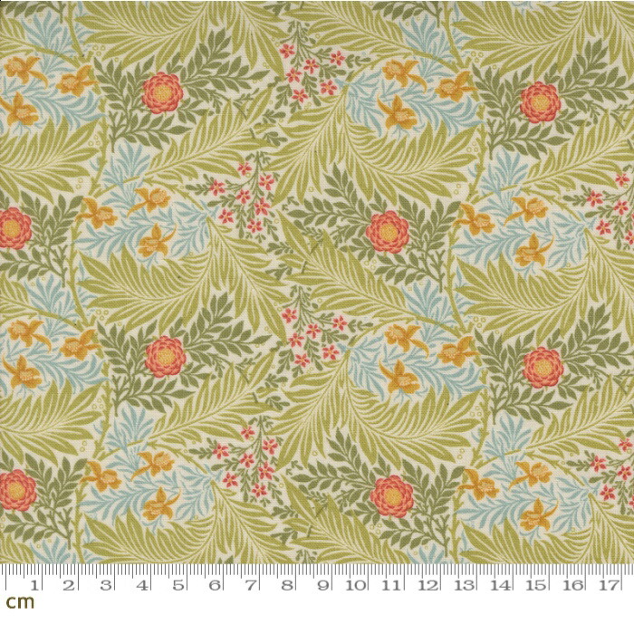 【楽天市場】【Morris モリス】Morris Manor-8395-11(2A-03) moda 植物柄 小花柄 葉模様 グリーン アクア ...