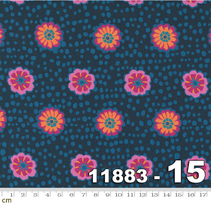 【楽天市場】【Moda モダ】Paisley Rose-11883-15(2A-03) ブルー系 ブラック系 花柄 ドット柄 水玉 コットン ...