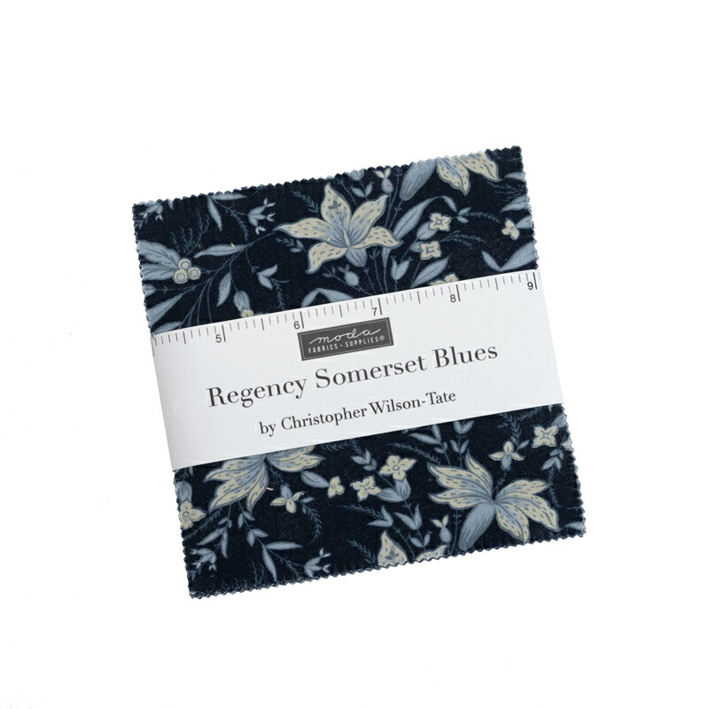 【楽天市場】【Moda モダ】Regency Somerset Blues-42360PP(42枚) 花柄 植物柄 ベージュ ブルー イエロー ...