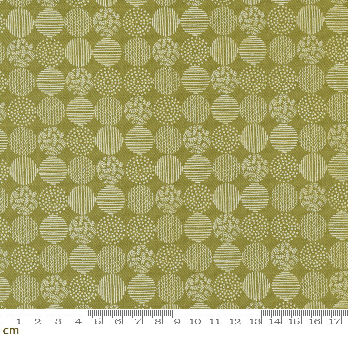 【楽天市場】【Moda モダ】Renew-55567-23(2E-03)グリーン系 緑色 モチーフ柄 ドット柄 水玉柄 シーチング【10cm ...