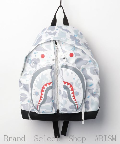 【楽天市場】A BATHING APE(エイプ)SPACE CAMO SHARK DAY PACKシャークデイパック【BACKPACK ...