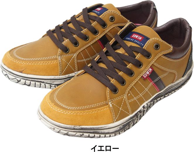 【楽天市場】【送料無料】EDWIN エドウィン スニーカー メンズ 靴 ワーク シューズ ブーツ おしゃれ 軽量 ローカット 男性 痛くない 疲れない 父の日 hredm345：靴専門店 ...
