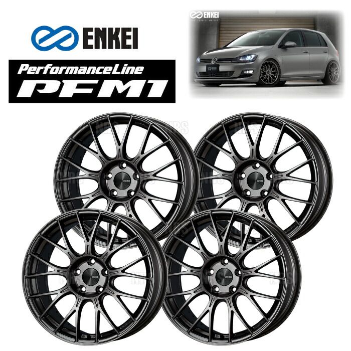 【楽天市場】ENKEI エンケイ PFM1 (ダークシルバー) 6.5J x 16インチ +45 PCD100 4穴 (M12ボルト用) 4本セット (PFM1-C004-DS-4S：エービー ...