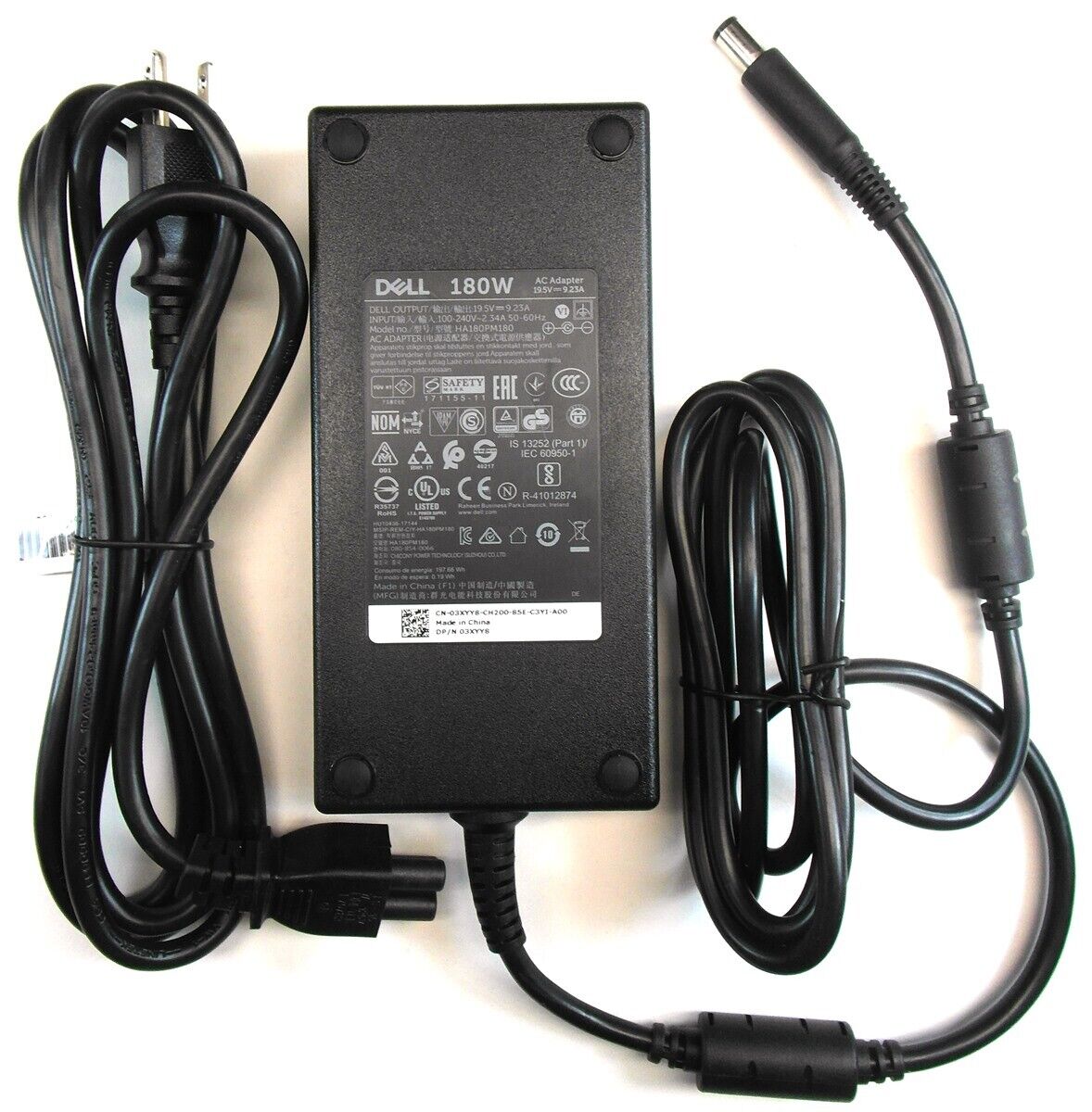 【楽天市場】【PSE認証済み】純正新品 DELL デル 19.5V-9.23A 180W HA180PM180 電源ACアダプター PSE規格 ...
