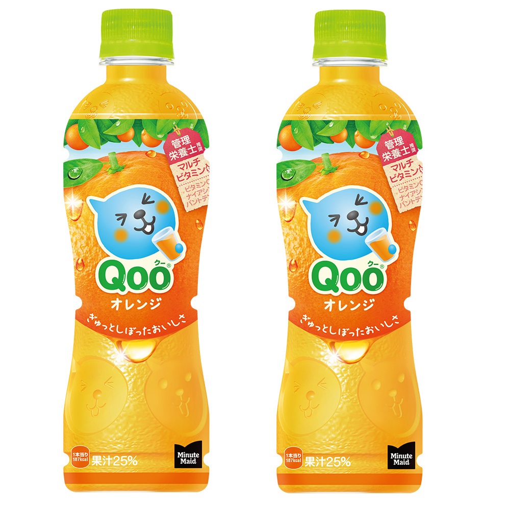 【楽天市場】2ケースセット 即納 ミニッツメイドQoo（ クー ) オレンジ 425ml PET × 24本 ※2箱48本セット コカコーラ ...