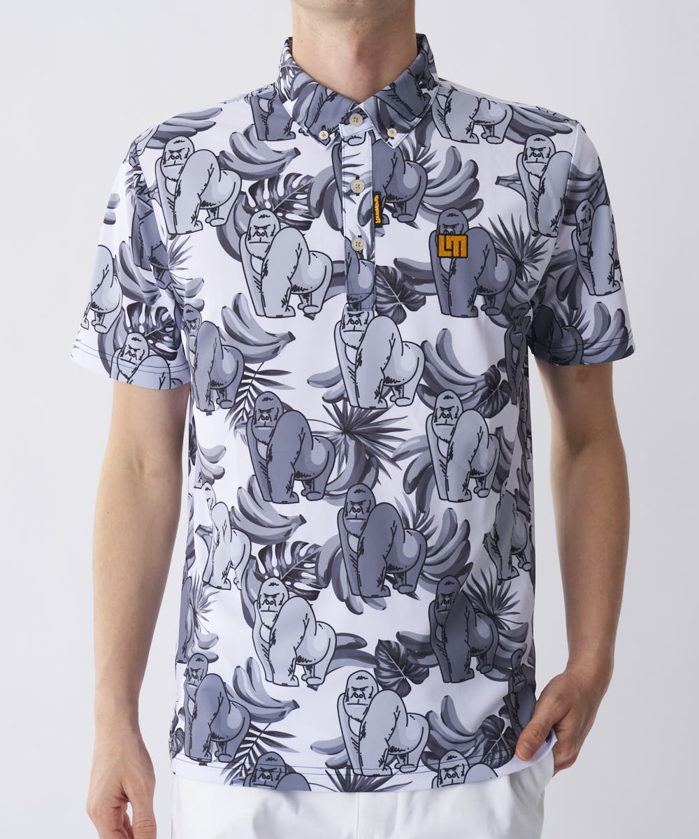 【楽天市場】ラウドマウス メンズ プレミアムカノコ 柄半袖シャツ Gorilla White/ゴリラホワイト：ACEスポーツ