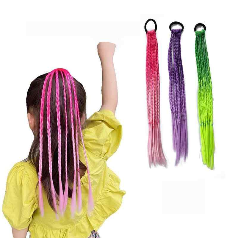 【楽天市場】YFFSFDC ヘアエクステ 三つ編み 3色 キッズ 編み込み おしゃれ かわいい ウィッグ キッズ ダンス イベント ハロウィン ヘアエクステ グラデーションカラーエクステ：アチーブ