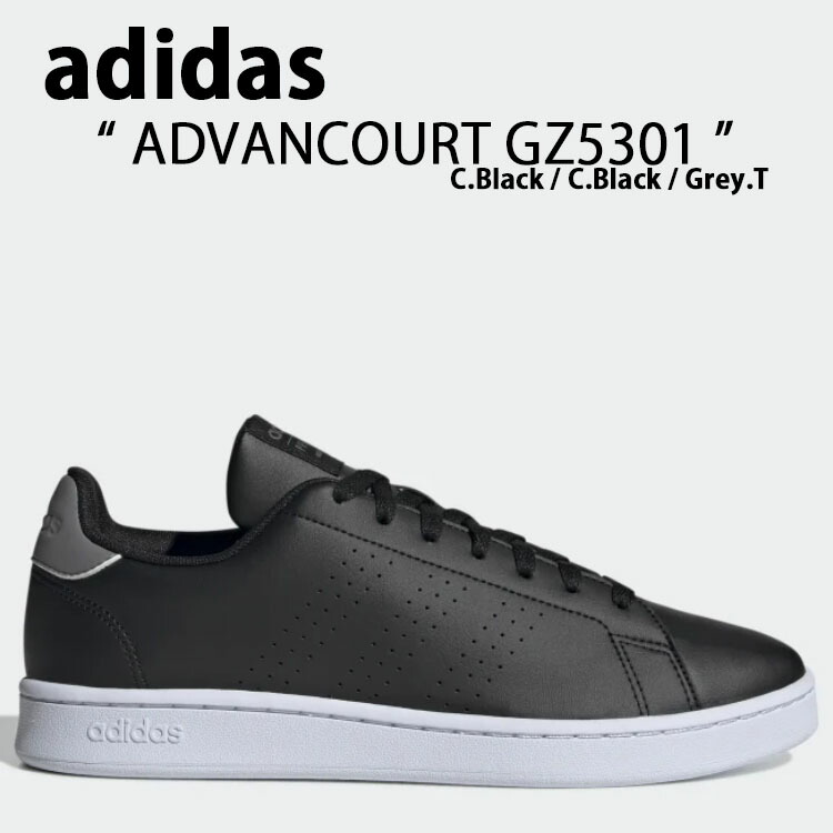 【楽天市場】adidas アディダス スニーカー ADVANTAGE GZ5301 アドバンテージ Black Grey ブラック グレー ...