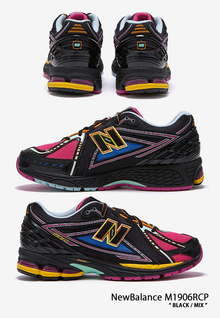 【楽天市場】New Balance ニューバランス スニーカー M1906RCP NEWBALANCE M1906 BLACK MIX ...