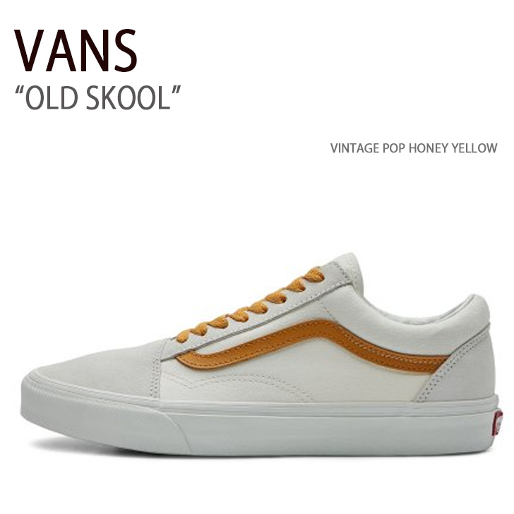 【楽天市場】VANS バンズ スニーカー OLD SKOOL VINTAGE POP HONEY YELLOW VN0005UFBLS ...
