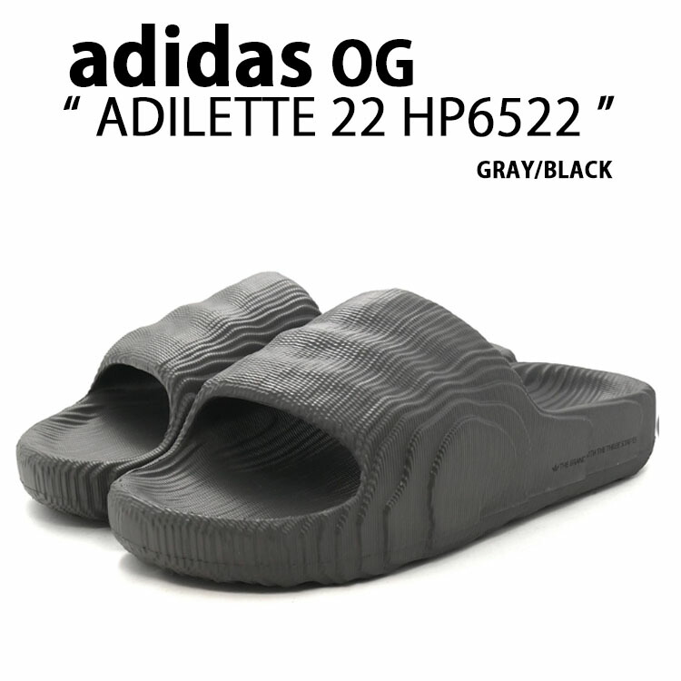 【楽天市場】adidas originals アディダス サンダル ADILETTE 22 SLIDE SANDAL GRAY CORE ...