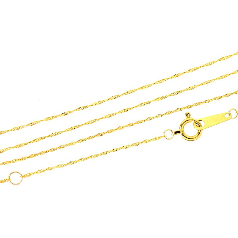 【楽天市場】ネックレス 18金 レディース K18YG イエローゴールド 40cm 0.7g ネックレスチェーン チェーンネックレス スクリュー ジュエリー アクトワン【中古】：ACT ONE ...