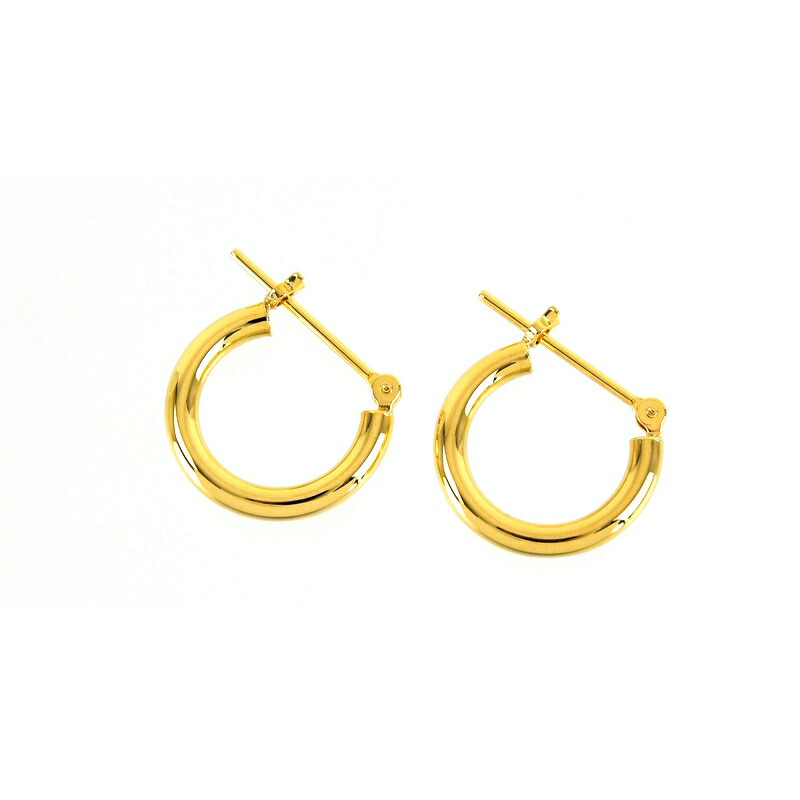 【楽天市場】ピアス 18金 フープピアス 小ぶり 小さめ フープデザイン 0.7g K18YG 両耳用 シンプル ファッション 小物 ジュエリー アクトワン【中古】：ACT ONE 楽天市場店