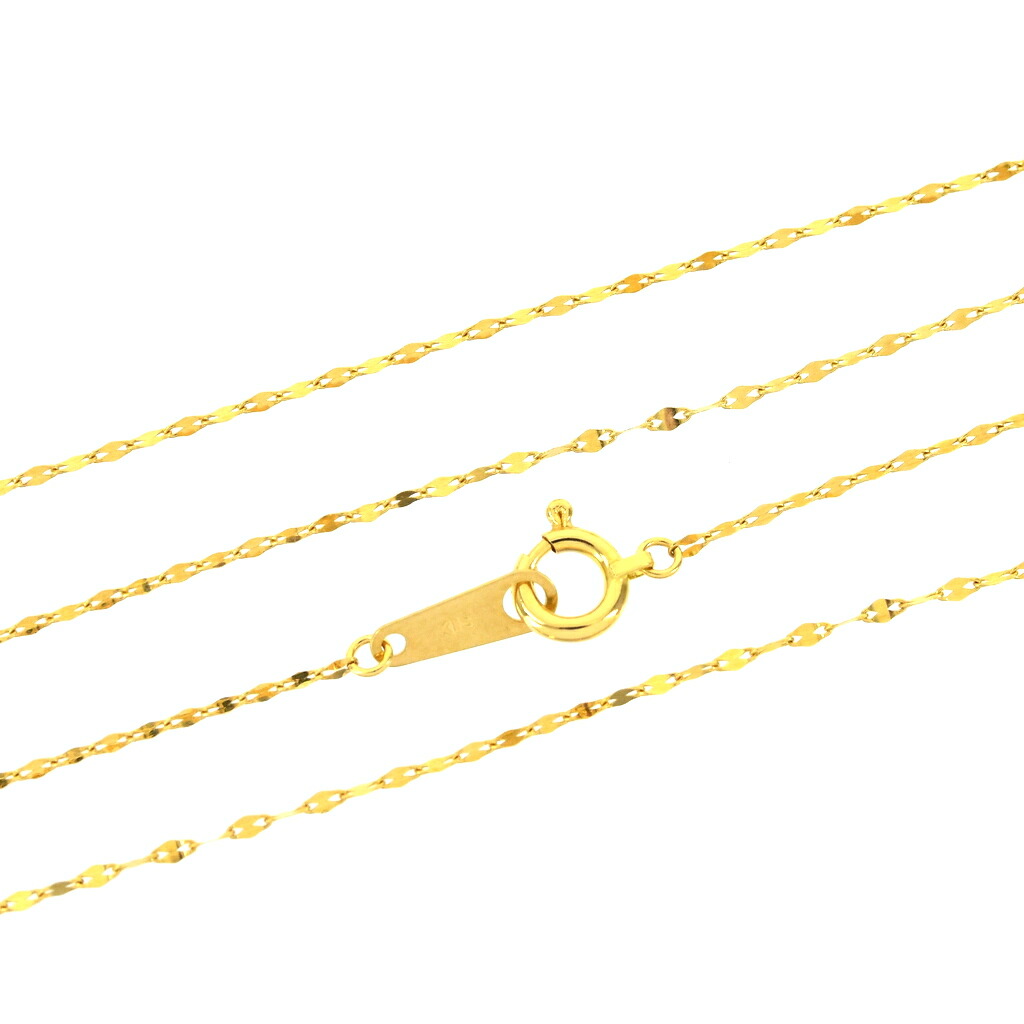 【楽天市場】ネックレス レディース 18金 ペタルチェーン 45cm 0.7g ネックレスチェーン デザインチェーン ジュエリー アクトワン【中古】：ACT ONE 楽天市場店