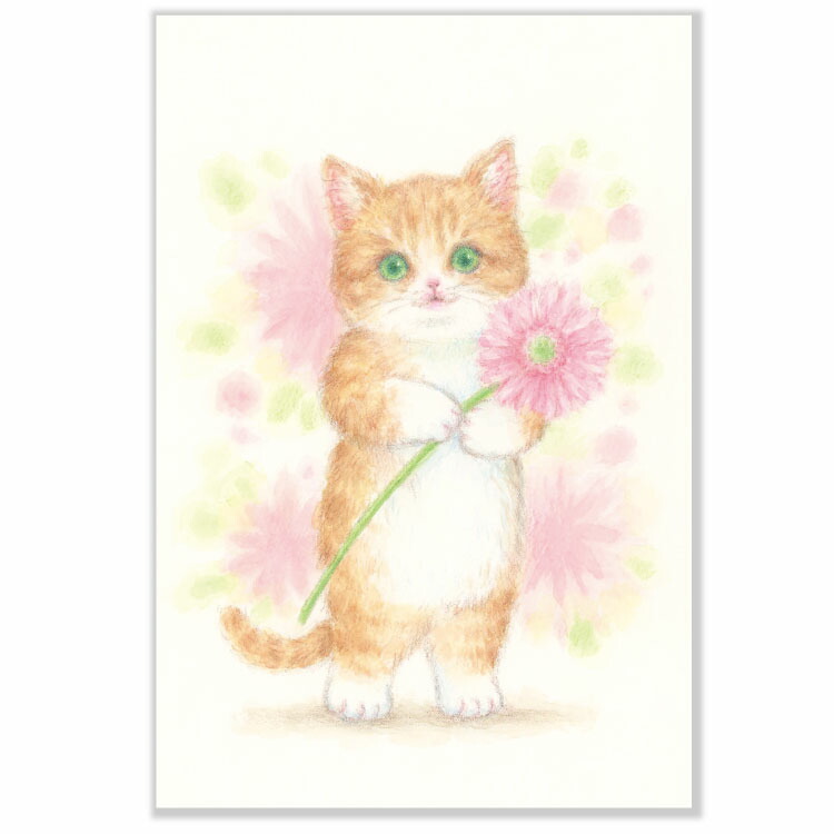 【楽天市場】動物と花束ポストカード H04-PZ-84：アクティブコーポレーション