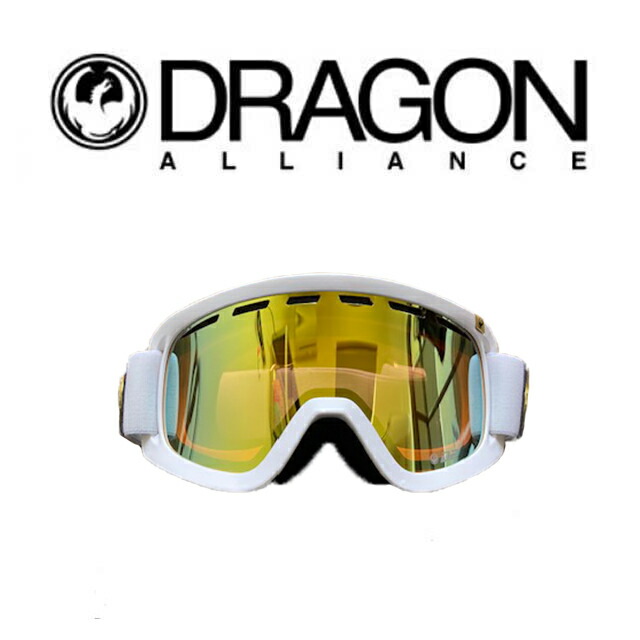 【楽天市場】DRAGON ドラゴン ゴーグル GOGGLE D2 WHITE/GOLD IONIZED+AMBER スノーボード ゴーグル ...