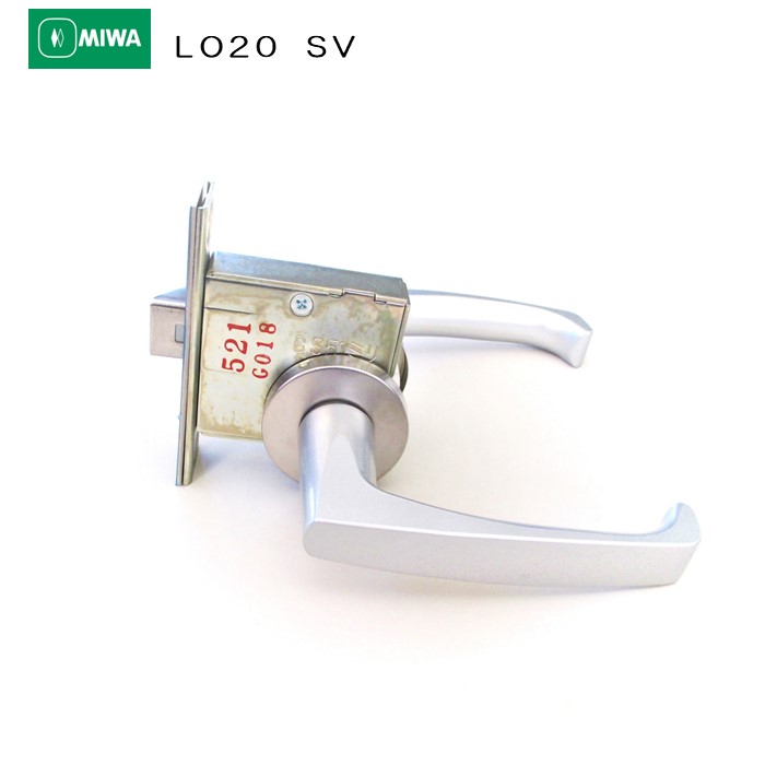 【楽天市場】美和ロック MIWA レバーハンドル LO20 空錠 アルミ合金製 アルミシルバー(SV) 扉厚33-41mm用：アクティブクサカベ 楽天市場店