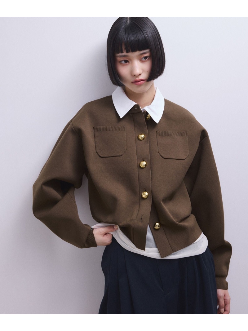 楽天市場】【WEB限定】ラメニットコンパクトカーディガン ADAM ET ROPE