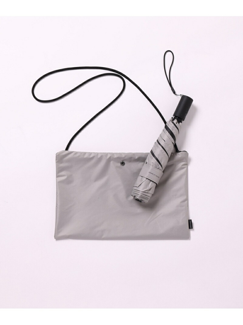 【楽天市場】【U-DAY for ADAM ET ROPE'】Folding umbrella with Sacoche / 折りたたみ傘 ...